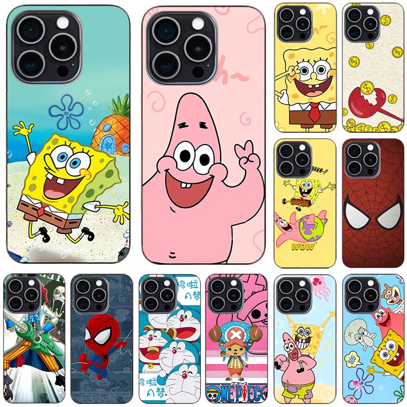 สําหรับ iPhone 15 Pro Max SpongeBob SquarePants Spider Chopper โดราเอ ...