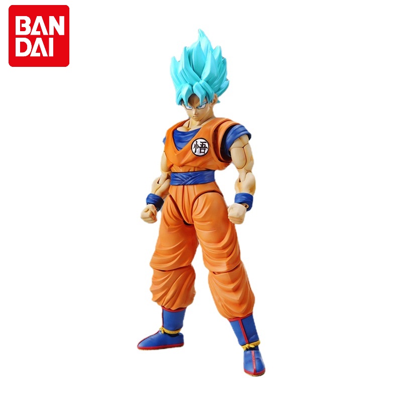 BANDAI Figure Rise Dragon Ball Super God Blue Hair Son Goku Plastic ...