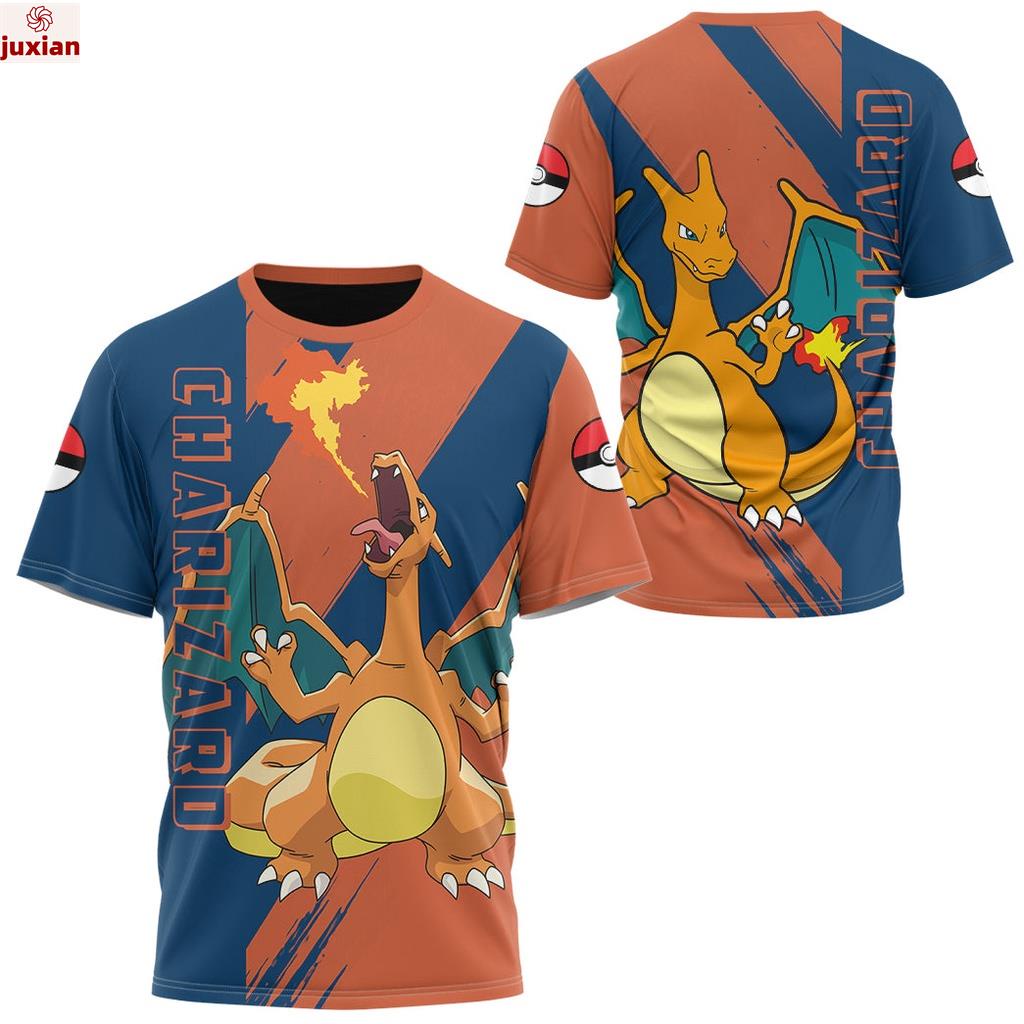 โปเกมอนผู้ใหญ่และเด็กพิมพ์เสื้อยืด | Shopee Thailand