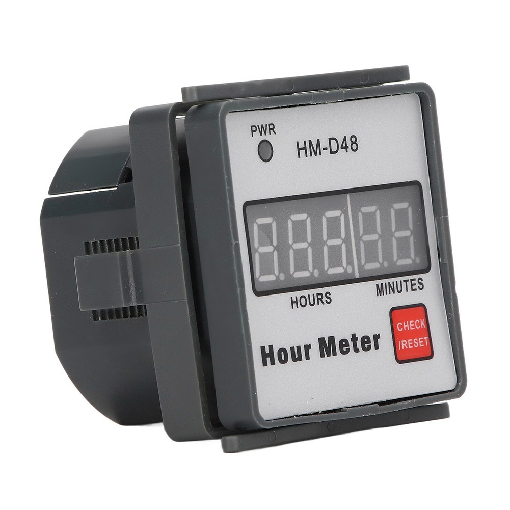 [APRTY} เครื่องวัดชั่วโมงจอแสดงผลดิจิตอล 0‐999.99h Timer Hourmeter AC 220V 50Hz HM-D48 | Shopee ...