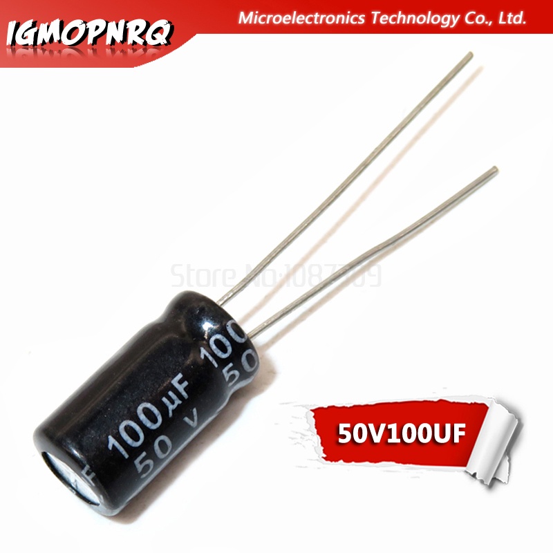 ตัวเก็บประจุไฟฟ้า 50V100UF 6*12 มม. 100UF 50V 6*12 50 ชิ้น | Shopee Thailand
