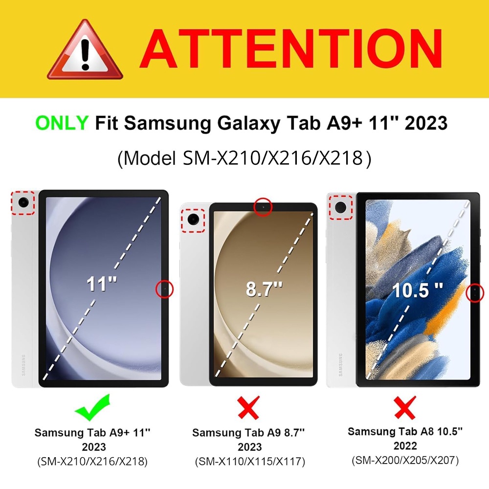 เคสมือถือ พร้อมขาตั้ง กันกระแทก สําหรับ Samsung Galaxy Tab A9 Plus Case ...