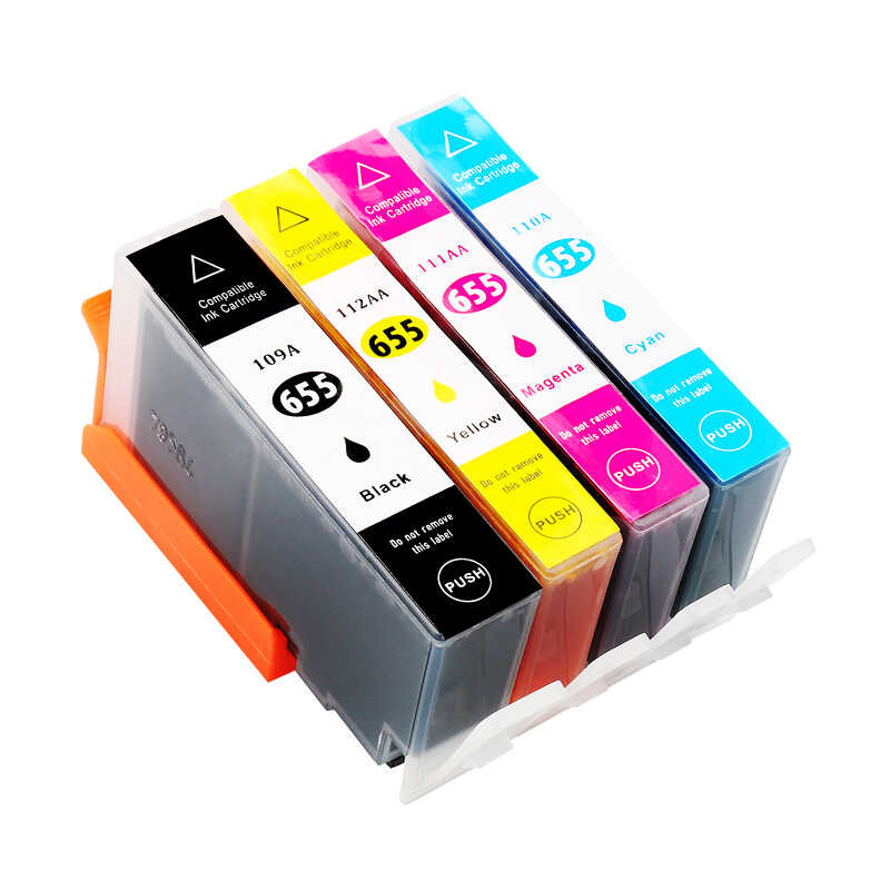 3-10 ชิ้น เข้ากันได้กับเครื่องพิมพ์ HP 655 655XL HP655 Deskjet 3525 ...