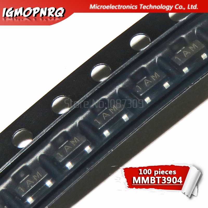 ทรานซิสเตอร์ไบโพลาร์ MMBT3904LT1G 1AM MMBT3904 2N3904 3904 SOT23-3 BJT 0.2A NPN 100 ชิ้น ...