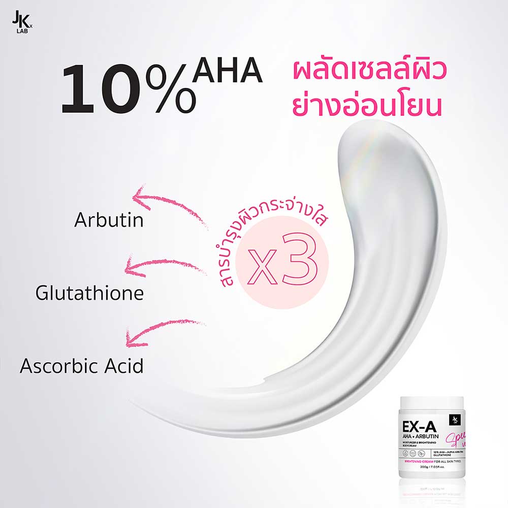 JKxLab Body Cream เจเคเอ็กซ์แล็บ ครีมบำรุงผิวกาย 200g (EX-R/EX-A) | Shopee Thailand