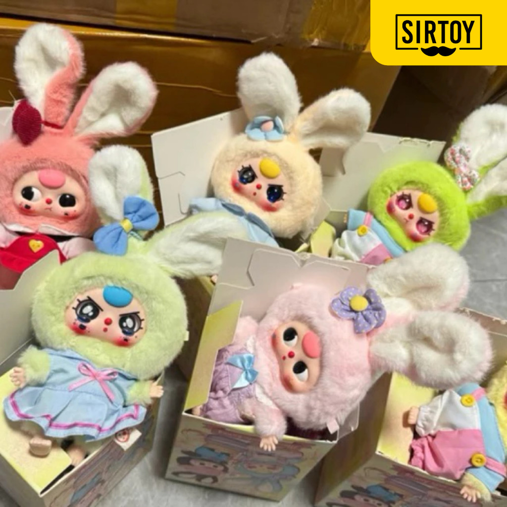 Baby Three Macaron Cute Bunny Plush Series Blind Box Novour Series Baby ...