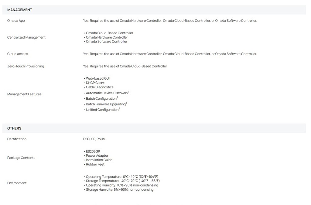 TP-Link ES205GP Omada 5-Port Gigabit Easy Managed Switch พร้อม 4-Port ...