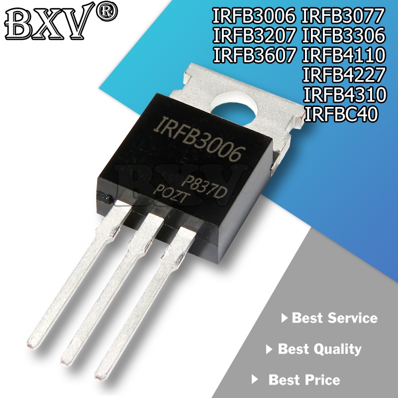 วงจรรวม IRFB3006 IRFB3077 IRFB3207 IRFB3306 IRFB3607 IRFB4110 IRFB4227 IRFB4310 IRFBC40 ...
