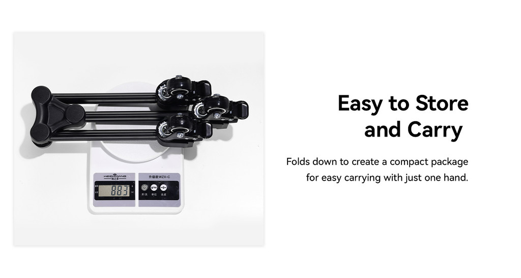 Ulanzi AT02 Portable Tripod Dolly Baseplate ฐานล้อเลื่อน 3 ขา ใช้กับขา ...
