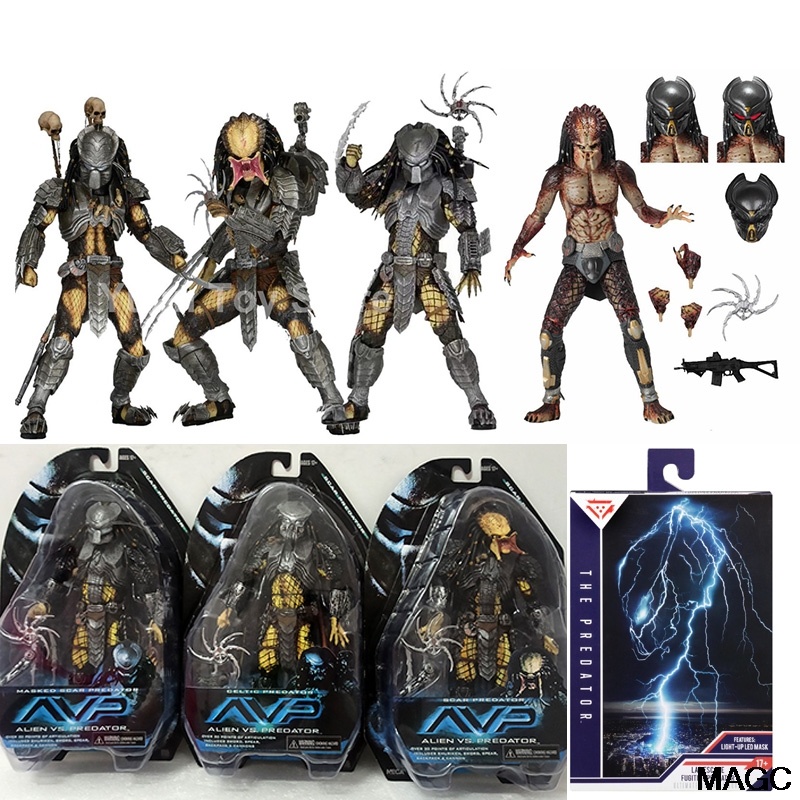 ฟิกเกอร์ NECA Lab Escape Fugitive AVP Alien vs Masked Predator Celtic ...