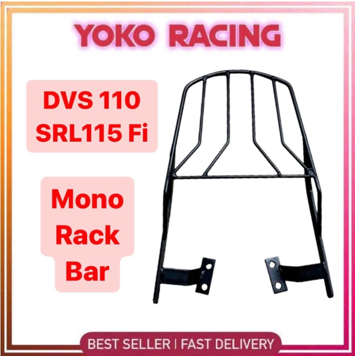 Monorack Mono Rack Bar Rear Top Box Carrier Besi Belakang Rak Casing กล่องกระเป๋าเดินทาง Yamaha ...