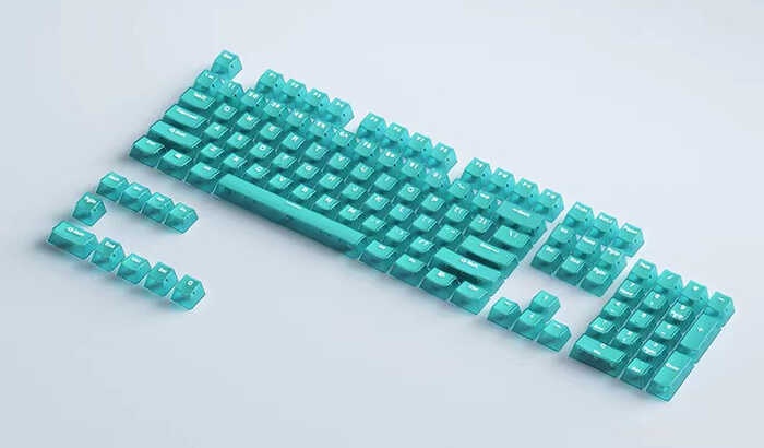 PBT Crystal Keycaps 114 Keys Custom OEM Profile Key Caps Cherry Mx ...