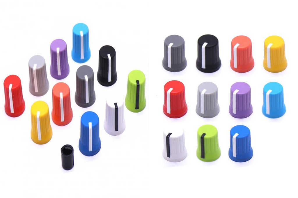 Tang _ Rotary Knobs ยาง Knob ครอบคลุม 5pcs Universal Eq Rotary Knob เ ...