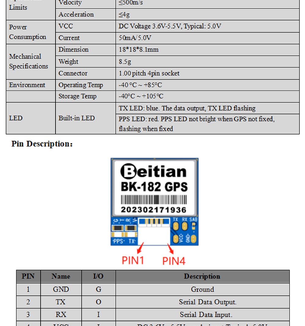 Beitian UBX-M9140 โมดูลรับสัญญาณเสาอากาศ GPS โดรนบังคับ FPV UAV PX4 PIX32 GNSS BK-122 BK-182 BK ...