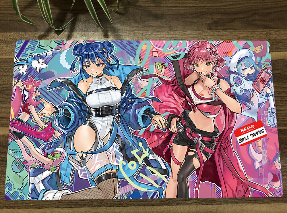 Yugioh Playmat Evil Twins Ki-sikil & Lil-la TCG CCG Board Game Trading Card Game Mat Custom ...