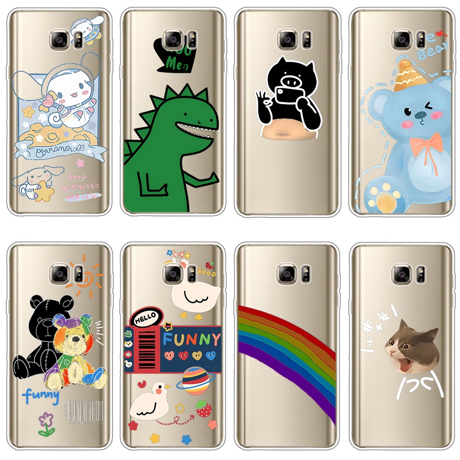 สําหรับ galaxy Note 4 / Note 5 / Note 8 / Note 9 / Note FE เคส TPU นิ่ม ...