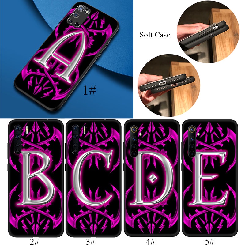 Pj31 เคสโทรศัพท์มือถือ ซิลิโคนนุ่ม ลายตัวอักษรภาษาอังกฤษ A B C D E ...