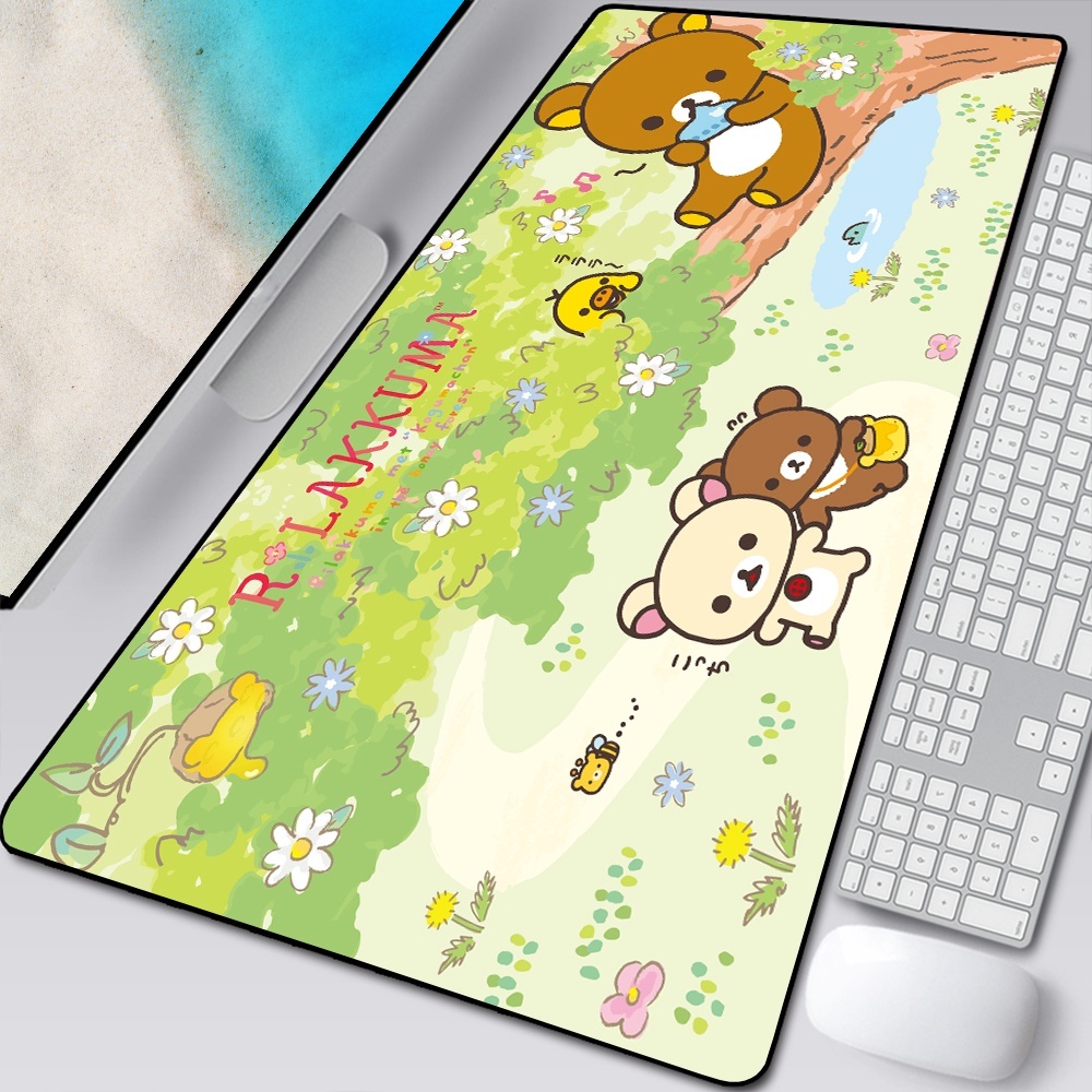 สีชมพู Gaming Acce Kawaii Mat 90x40 เมาส์ Xxl น่ารักโต๊ะ Pad Gamer สาว ...