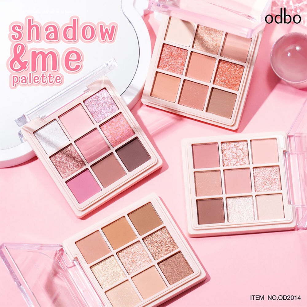 ODBO Shadow&Me Palette 6.5g โอดีบีโอ พาเลทอายแชโดว์ 9 เฉดสี. | Shopee ...