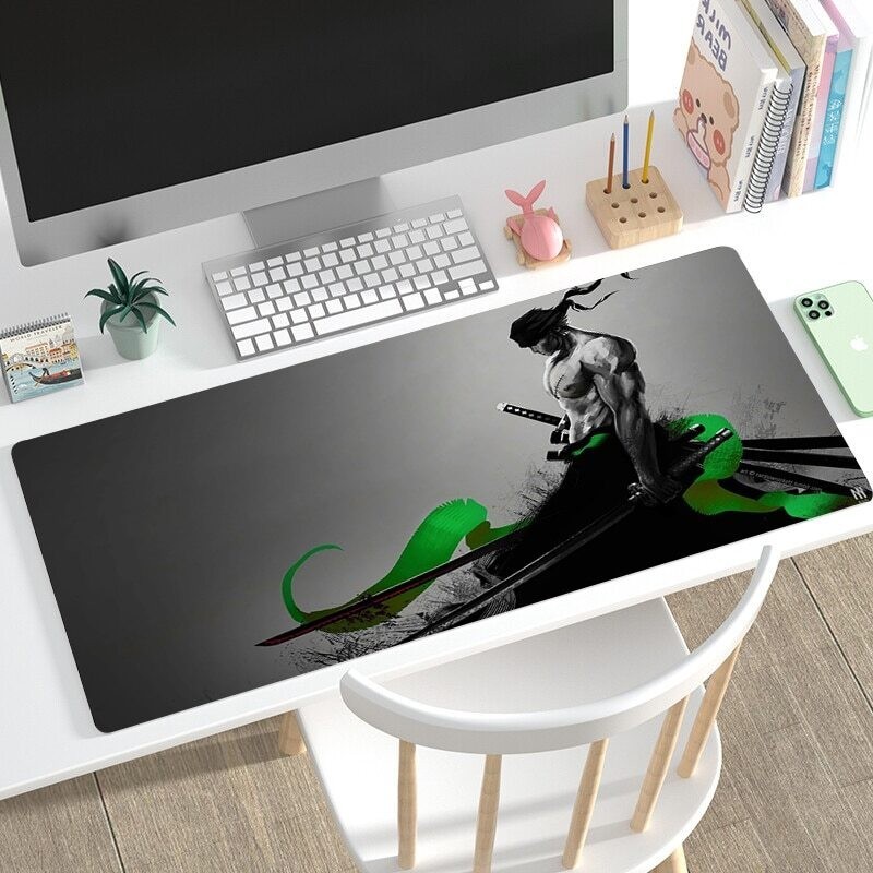 One Piece Zoro Roronoa ล็อคขอบเกม Gaming Mousepad XL ขนาดใหญ่ Gamer ...