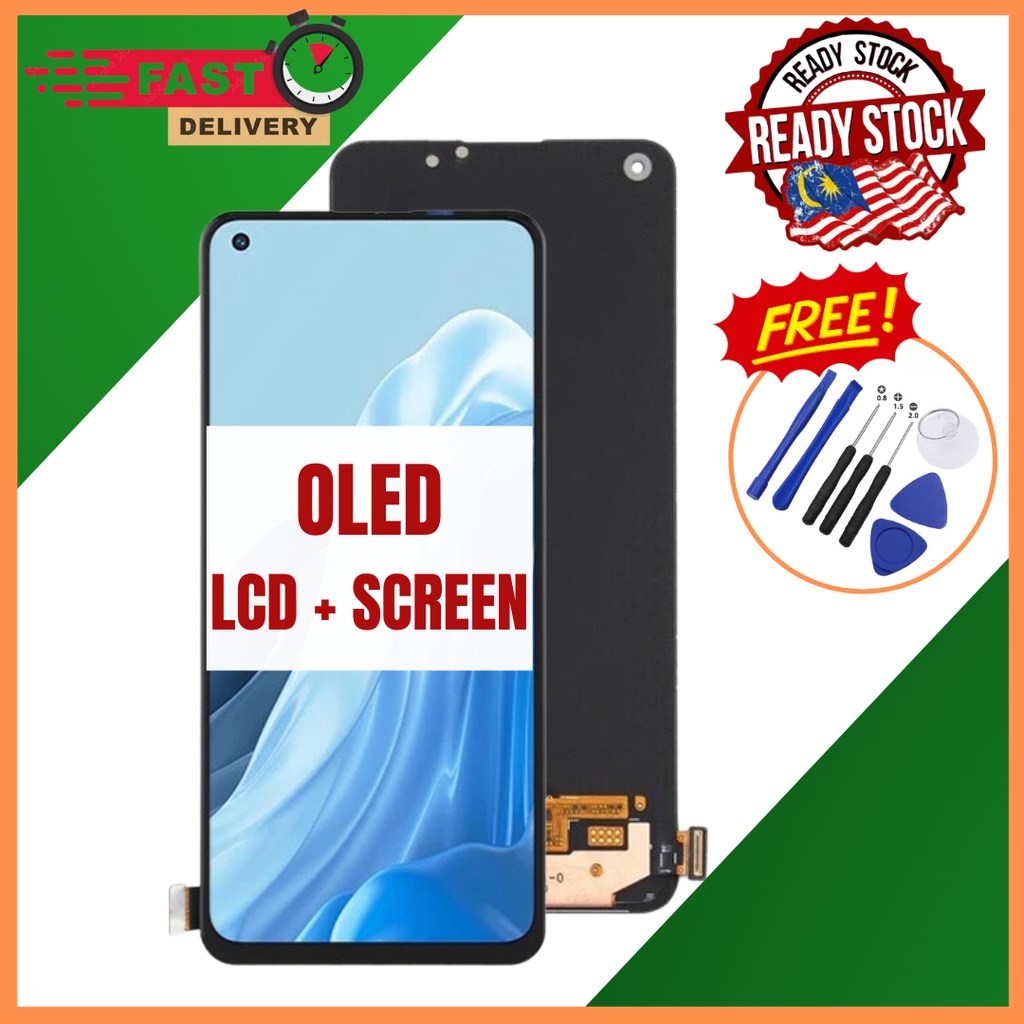 หน้าจอสัมผัสดิจิทัล LCD OLED แบบเปลี่ยน สําหรับ OPPO Reno 6Z 5F Realme ...