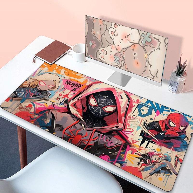 Spider-mans เมาส์ Pad Gaming Mousepad Gamer 900x400 โต๊ะลื่นยางความเร็ว ...