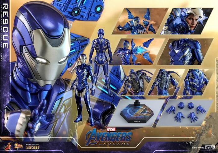 Hot Toys Marvel Avg4 Avengers: Endgame Mk49 Pepper Rescue Armor 1/6 ...