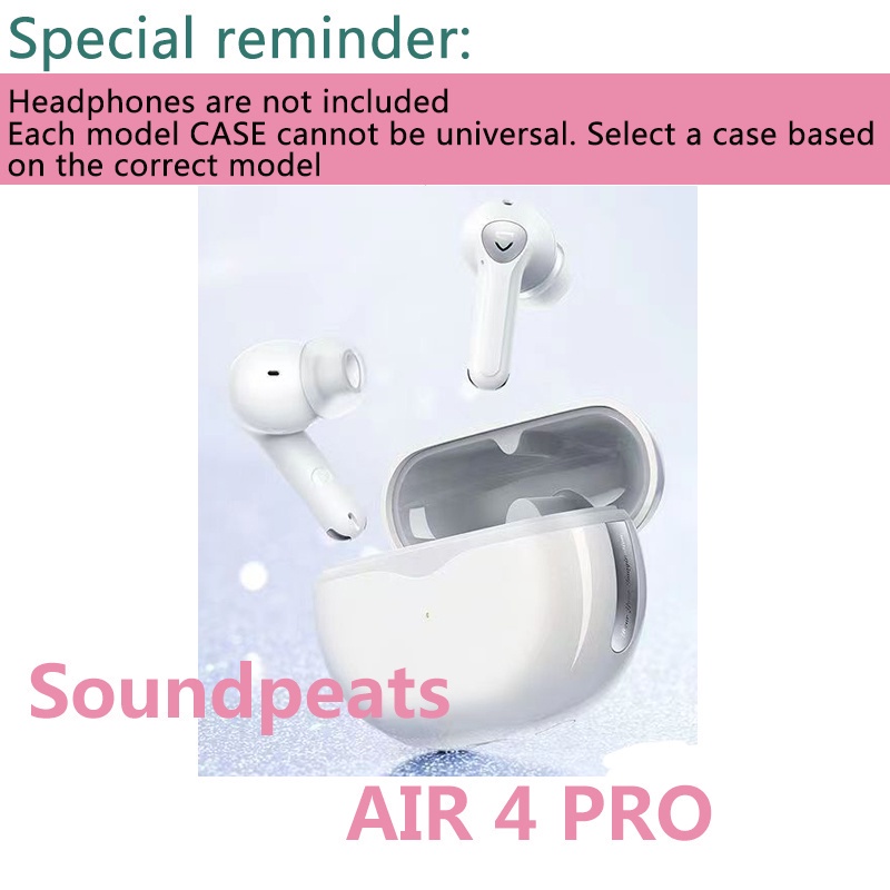 B413 Soundpeats AIR4 PRO case / AIR4 LITE / AIR4 CASE Silicone Protective Case Dust-proof ...