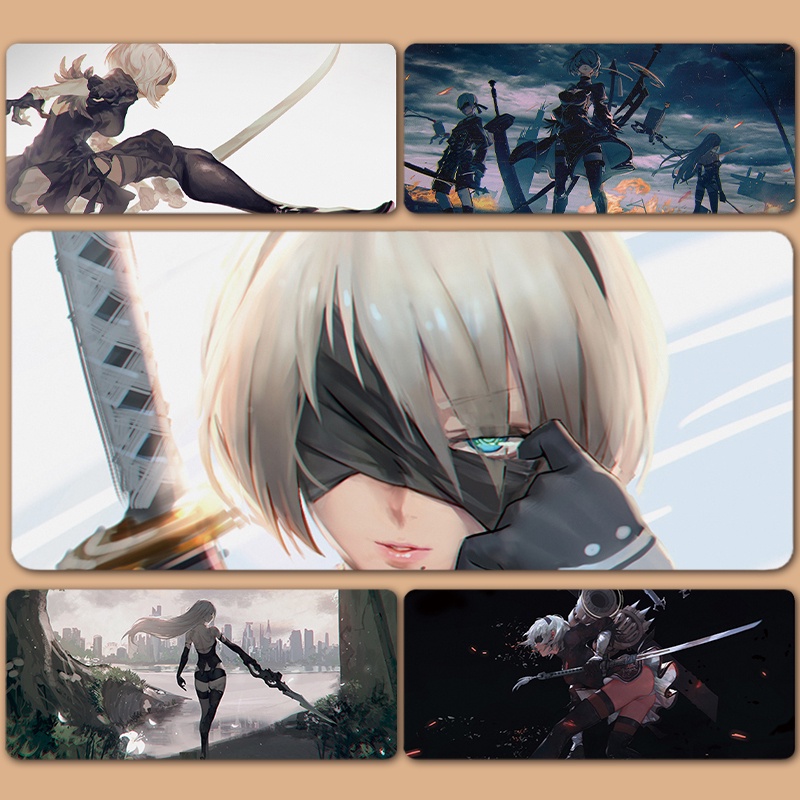 NieR:Automata 2B อะนิเมะคีย์บอร์ด Mousepad Play Mat แผ่นรองเมาส์คอสเพล ...