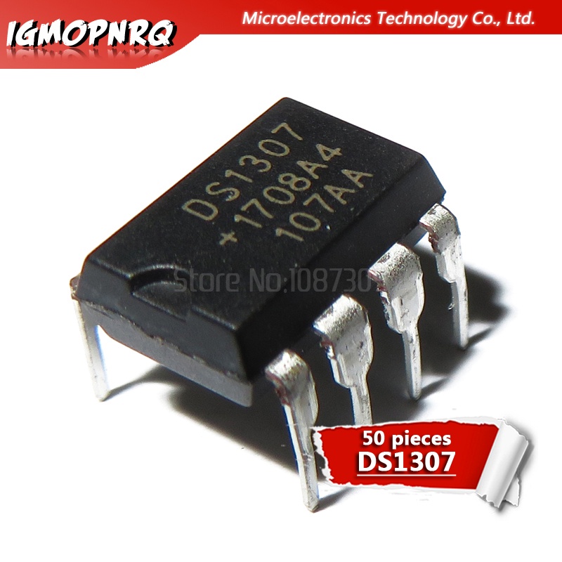 ใหม่ นาฬิกาเรียลไทม์ DS1307 1307 DIP-8 64x8 Serial I2C RTC 50 ชิ้น | Shopee Thailand