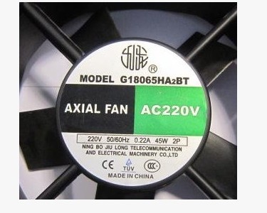 แท้ 220V 0.22A 45W 180*180*65MM พัดลมระบายความร้อนแชสซี G18065HA2BT GH18065HA2BT 18065A G18065H ...
