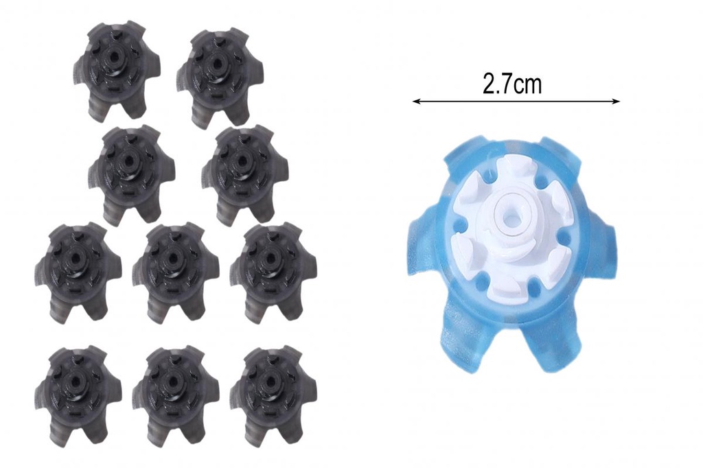 [Ma] 10 ชิ้นรองเท้ากอล์ฟ Spikes Fast Release Ultra Thin เปลี่ยนรองเท้า ...