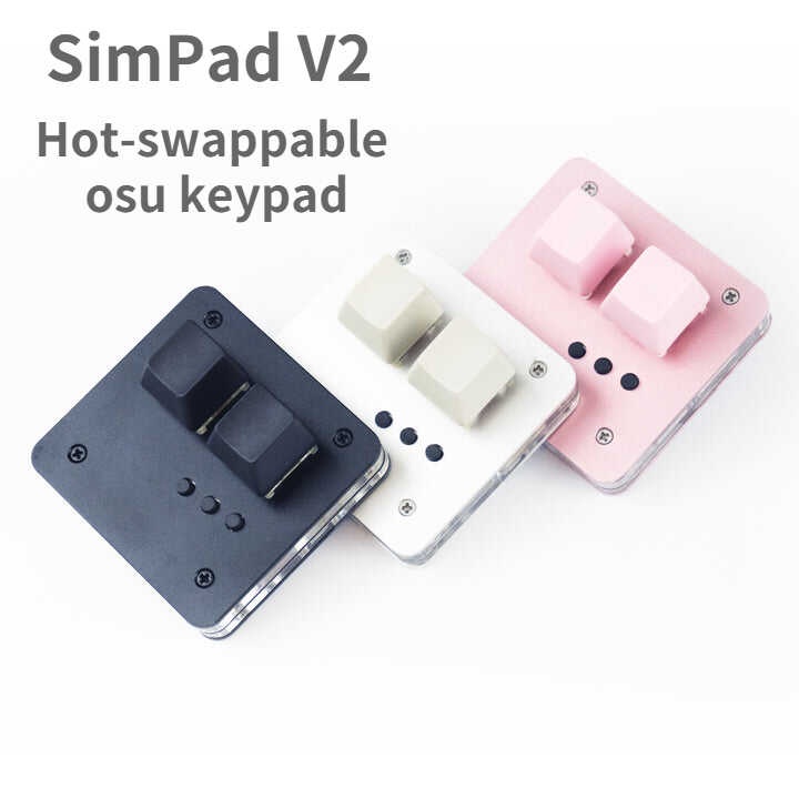 Original Simpad V2 RGB OSU คีย์บอร์ดขนาดเล็ก,ทดสอบเพลาล้อระบบสั ...