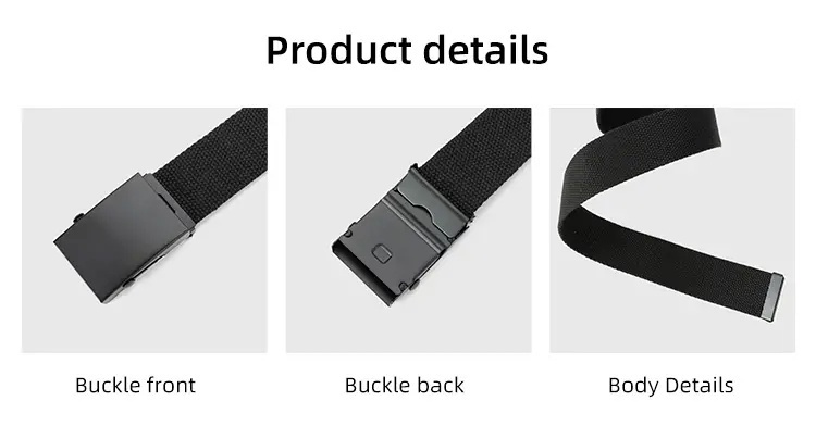 [Value Choice] เข็มขัดลําลอง ผ้าแคนวาส หัวเข็มขัดอัตโนมัติ สําหรับ ...