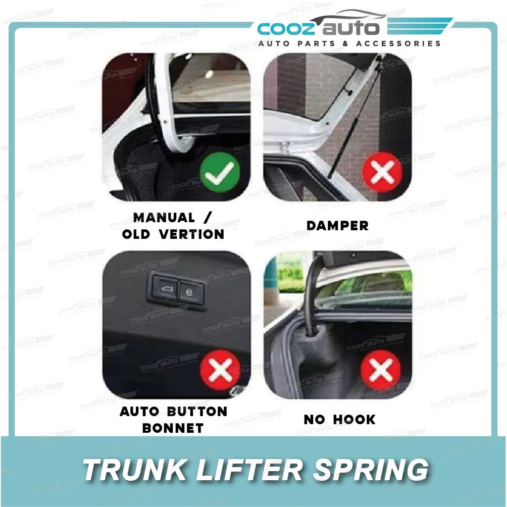 Universal รถด้านหลัง Trunk Boot Lifter ฤดูใบไม้ผลิ Bezza Myvi Saga BLM ...