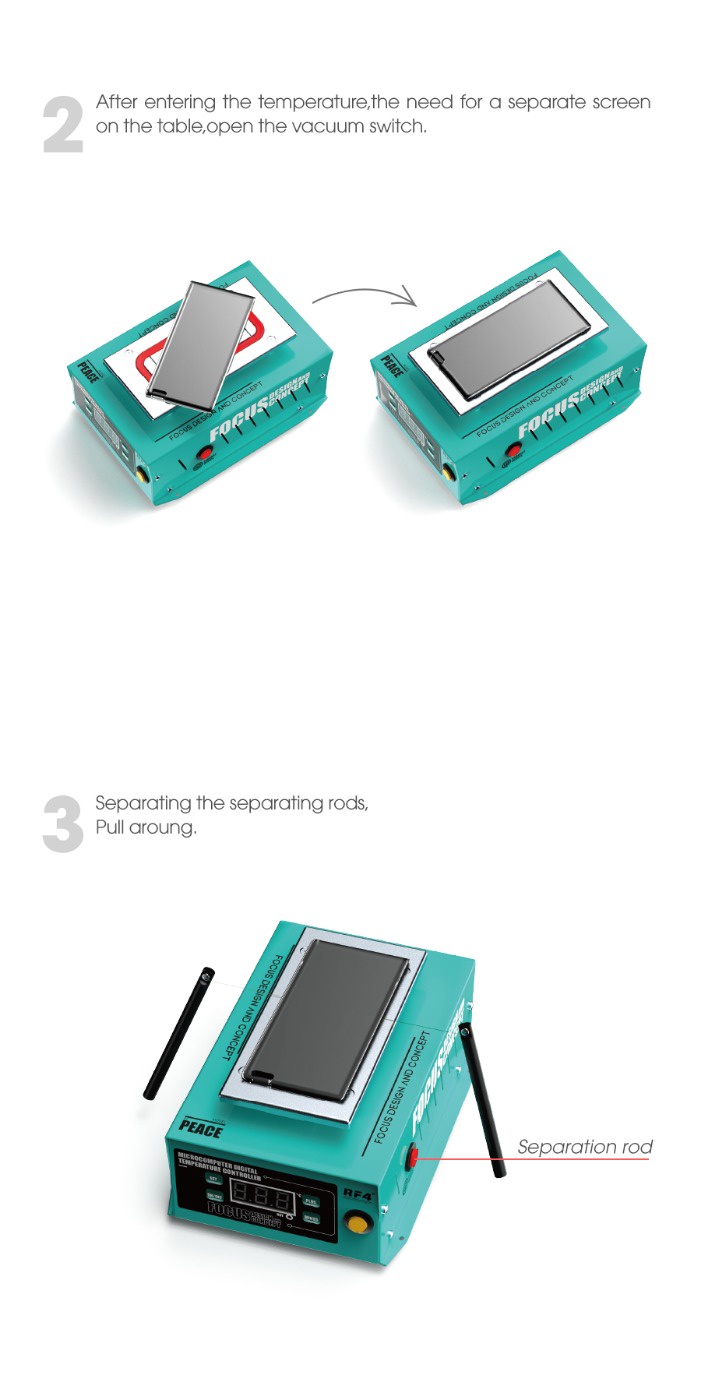 Rf4-peace เครื่องปั๊มสูญญากาศ หน้าจอสัมผัส LCD ขนาดใหญ่ 110 220V สําหรับโทรศัพท์มือถือ | Shopee ...