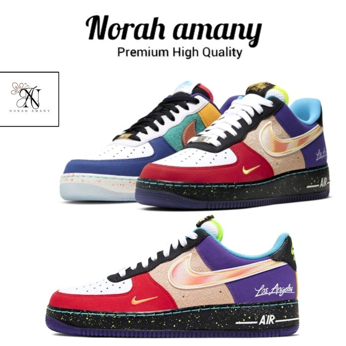 Nike air force 1 low what the LA Los Angles Shoes - LA Multicolour, 40 ...