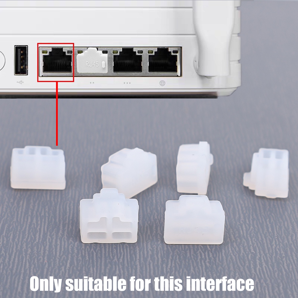 Rj45 ตัวป้องกันซิลิโคน - ฝาครอบป้องกันฝุ่น - พอร์ตอีเธอร์เน็ต ปลั๊ก ...