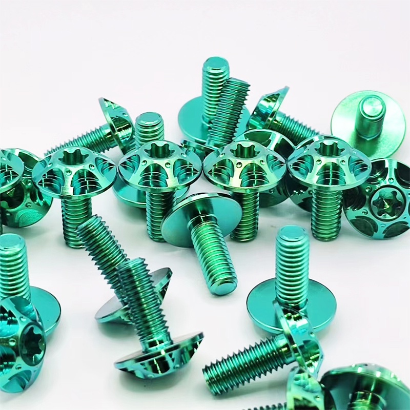 Gr5/tc4 สกรูกระจกหน้ารถจักรยานยนต์ CNC ไทเทเนียมอัลลอย M5 | Shopee Thailand