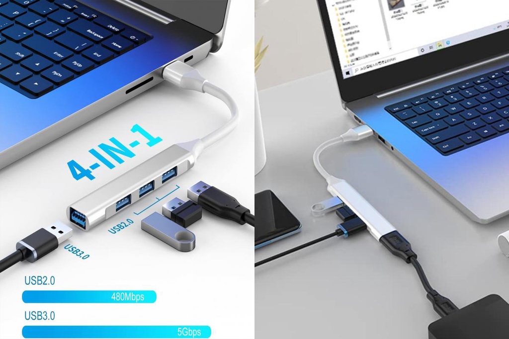 Pisand Portable port Replicator อุปกรณ์เสริมคอมพิวเตอร์แล็ปท็อป Docking ...