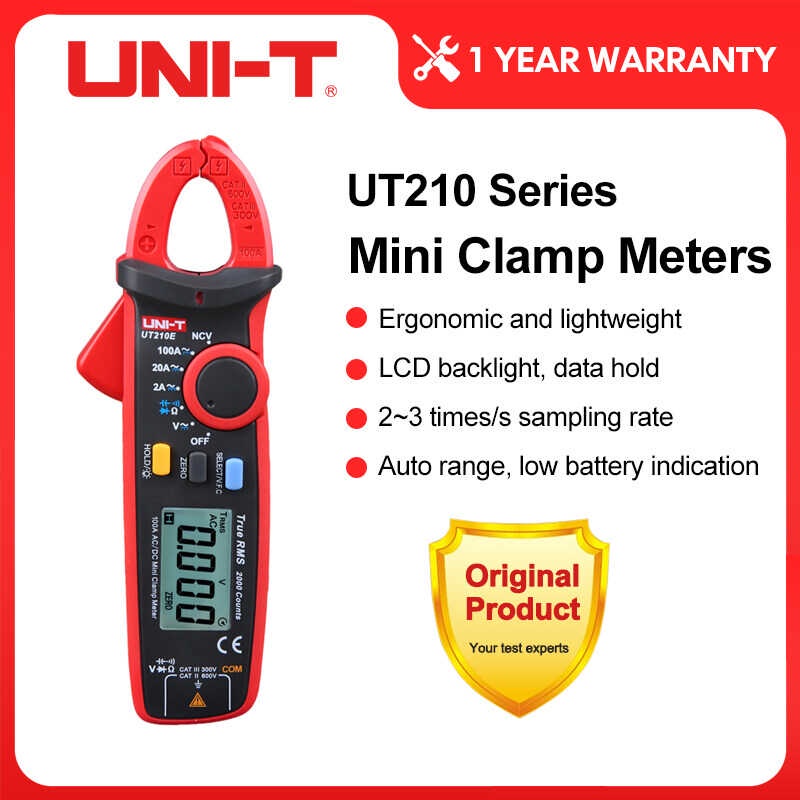 Uni-T Digital Meter Ut210e Ut210d Ut210a Ut210b AC แรงดันไฟฟ้า Mini ...