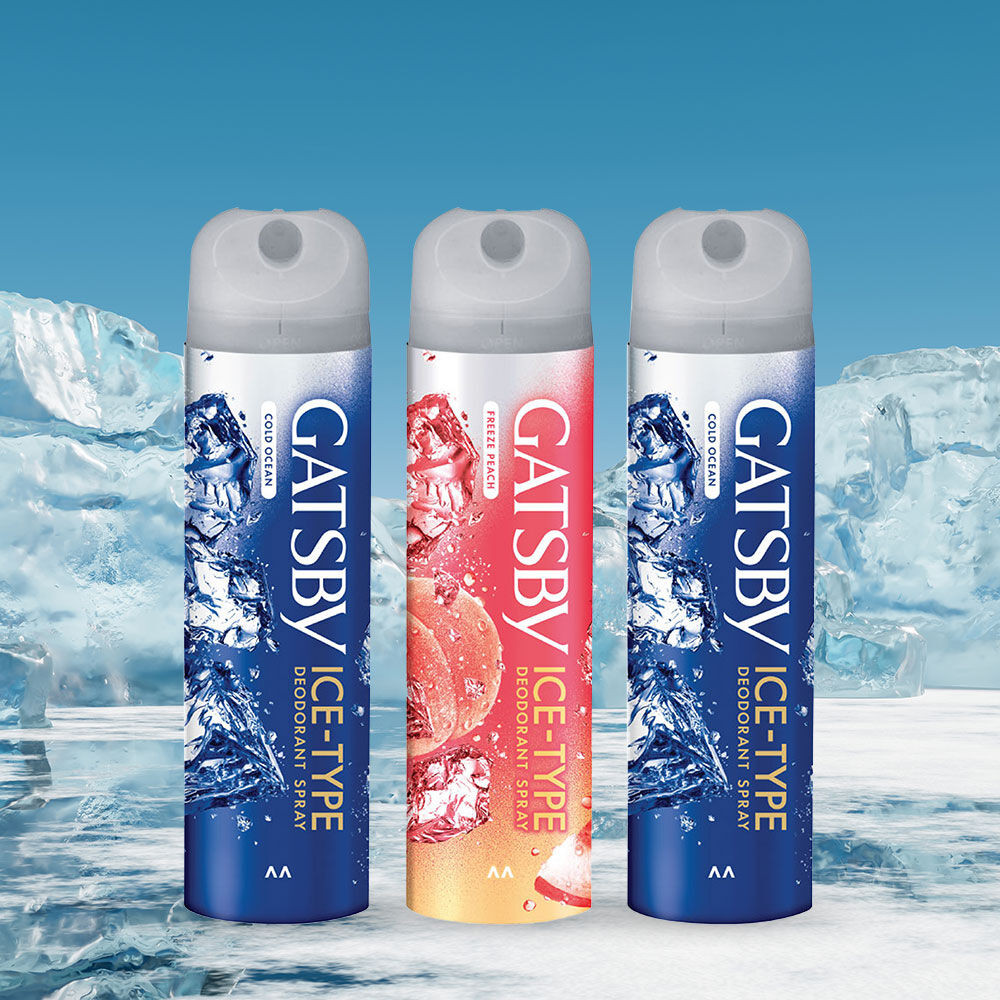 GATSBY Ice-Type Deodorant Spray แกสบี้ สเปรย์ระงับกลิ่นกาย 216ml (Cold ...
