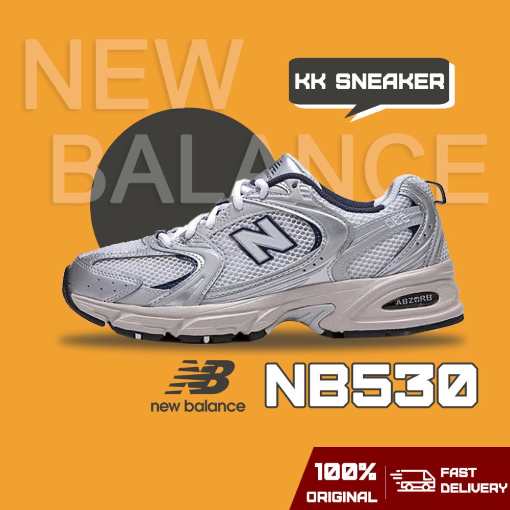 New balanced 530 Mr530ka NB530 Shoe Gray Silver Sneakers | Shopee Thailand