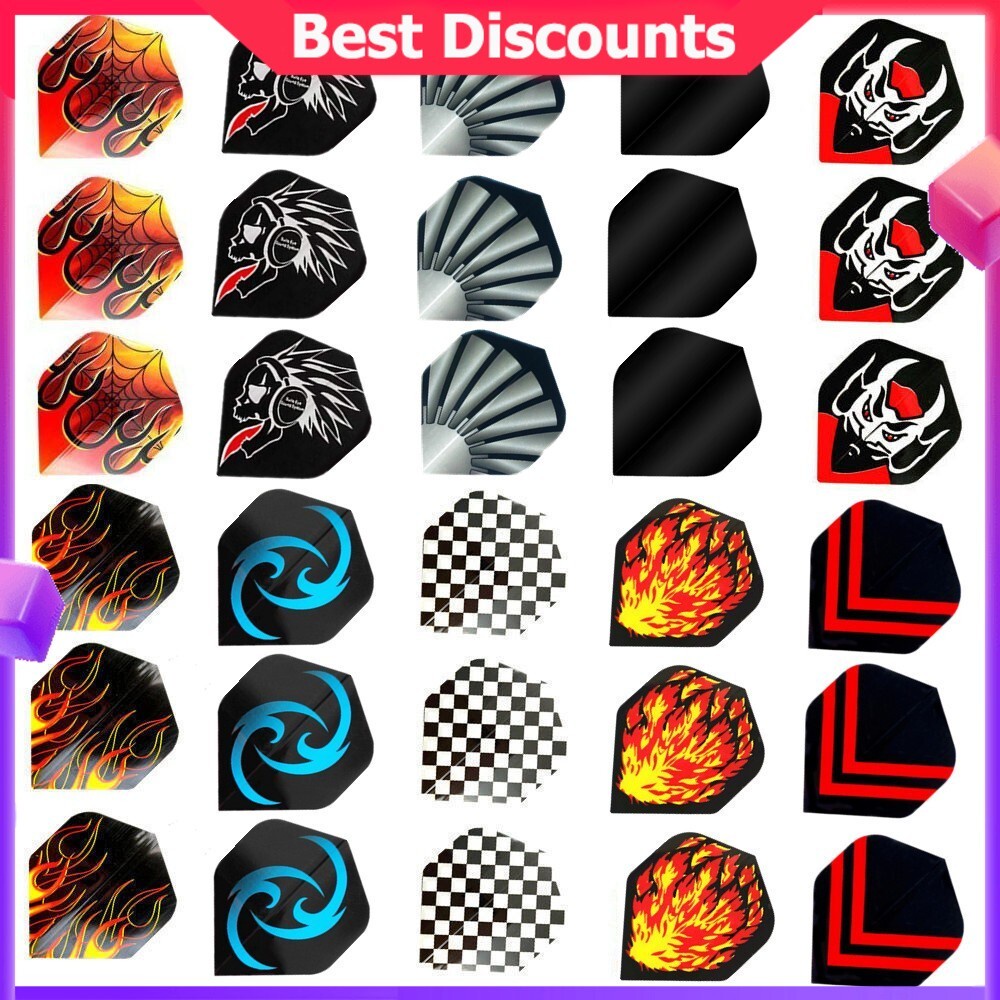 Fox Smiling 30PCS 2D Cool Standard Dart Flights Nice ลูกดอกเที่ยวบิน ...