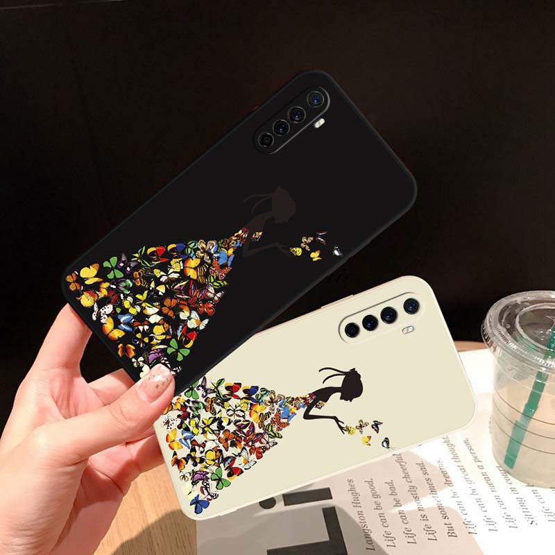 เคสโทรศัพท์มือถือ ขอบตรง สําหรับ OPPO Reno Ace 2 2z 2F 3 4 4F 5 5K 5F 7 A91 A94 A93 F19 F15 F17 ...