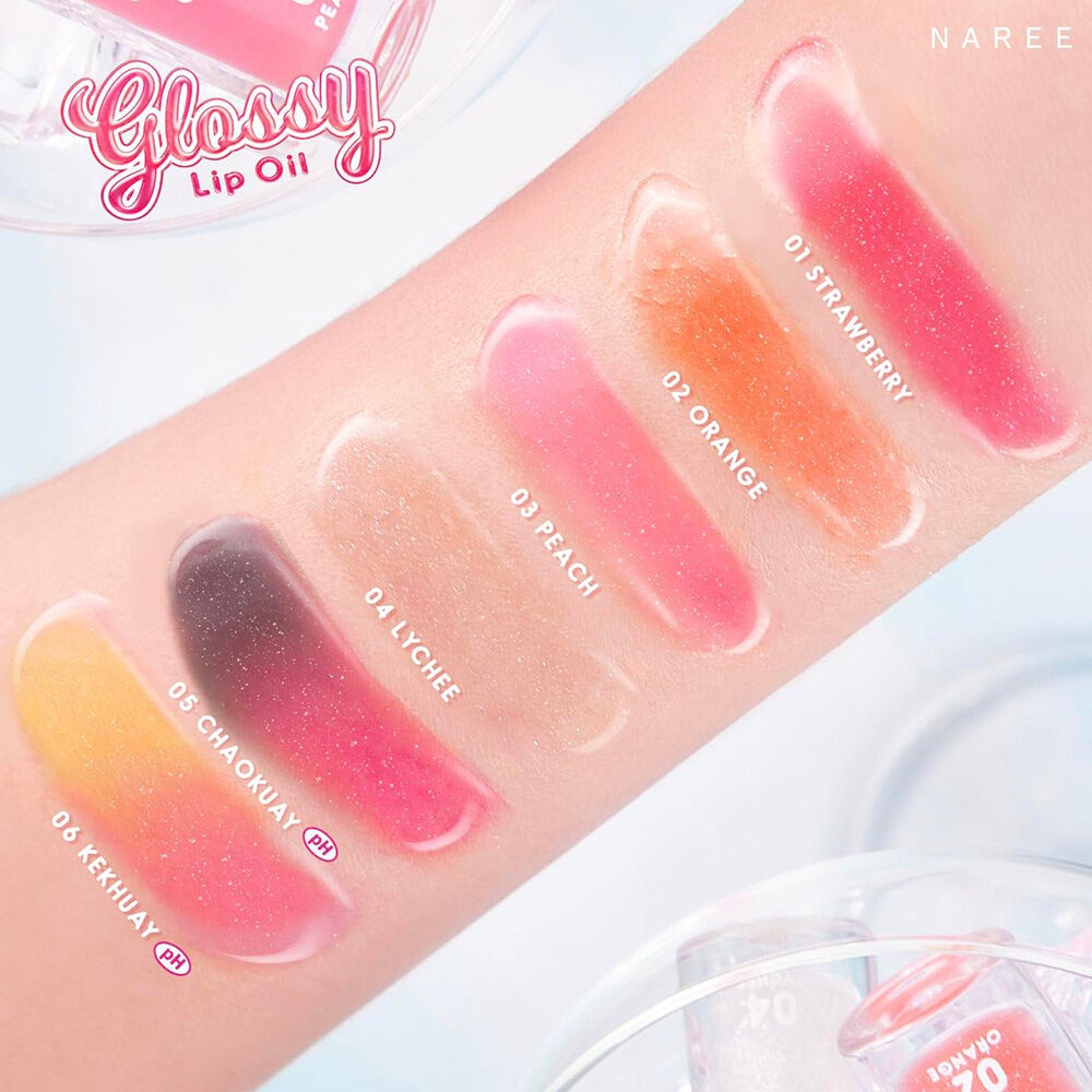 Naree Glossy Lip Oil 2.5g นารี ลิปออยล์ เนื้อลิปฉ่ำลื่น | Shopee Thailand