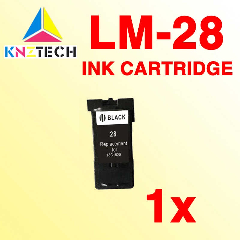 ตลับหมึกสีดำ 1x เข้ากันได้กับเครื่องพิมพ์ lexmark 28 18C1528 X507 ...