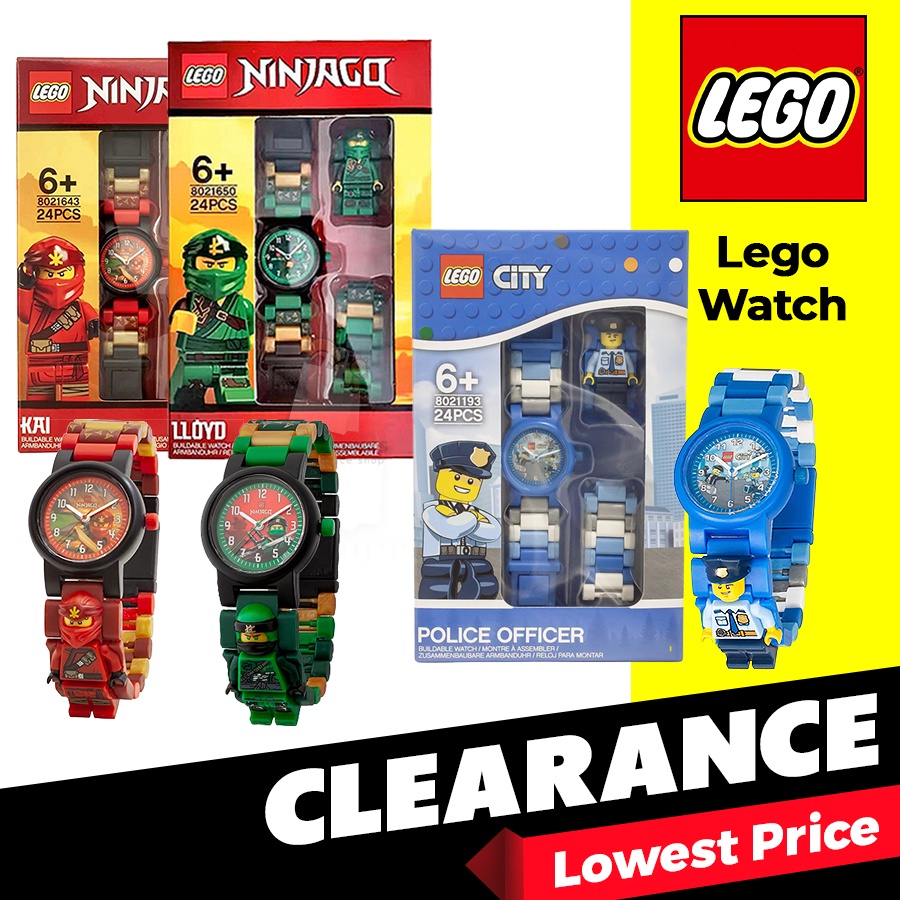 Lego Watch Minifigure Link Buildable Watch Analog Quartz Ninjago Kai ...