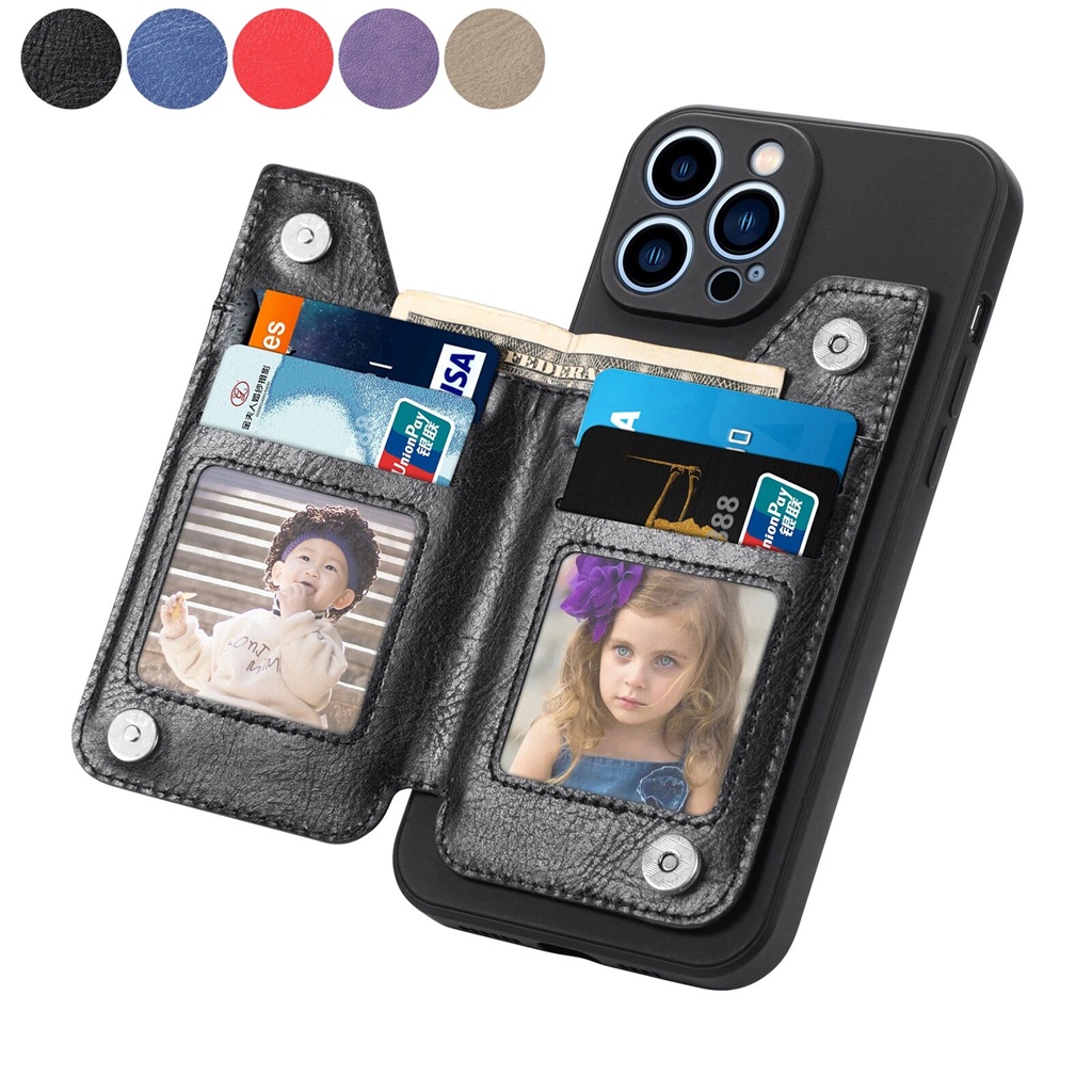 เคสโทรศัพท์ ซิลิโคนนิ่ม กันกระแทก พร้อมช่องใส่บัตร แฟชั่น สําหรับ Oppo