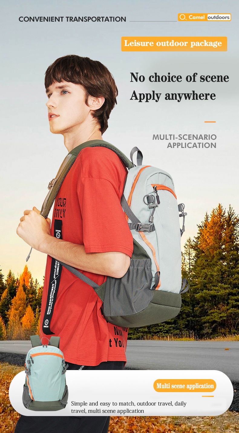 Camel Crown กระเป๋าเป้กันน้ำน้ำหนักเบาขนาด 18 ลิตร, กระเป๋าเป้เดินป่า ...